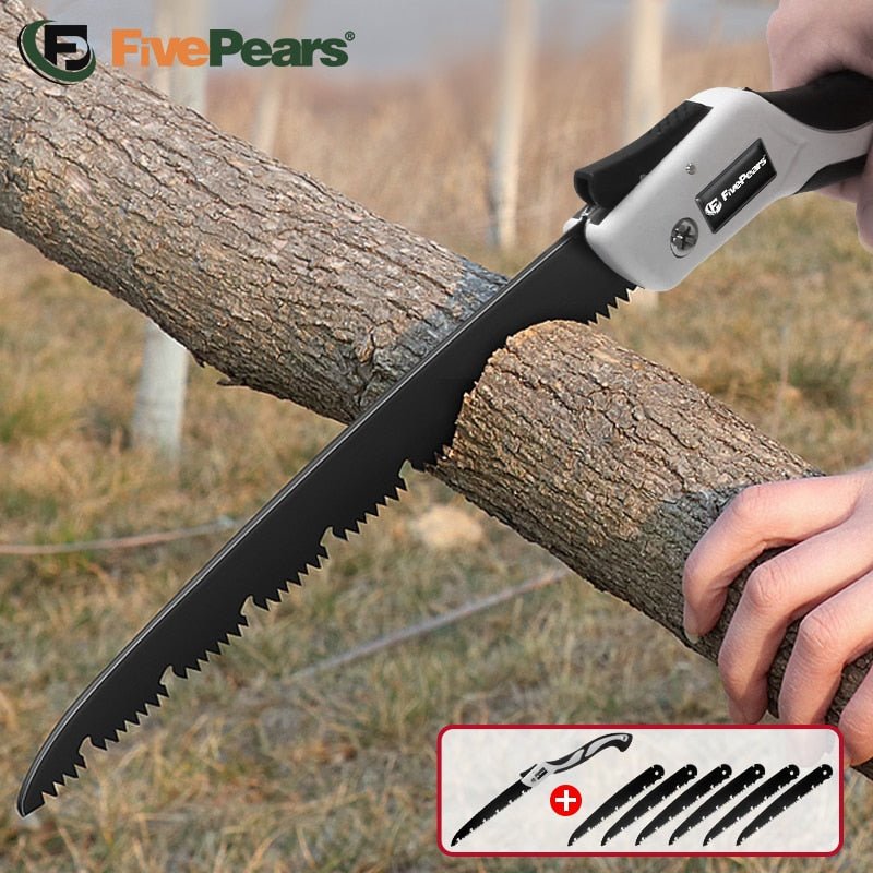 Scie de camping / bushcraft pliante lame en alliage sk5 "FivePears - F – Planète Rando